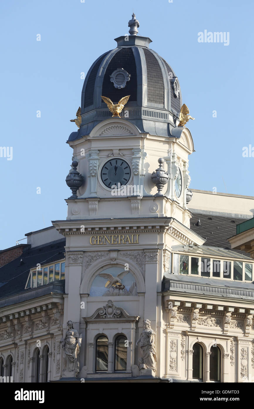 Generali building Spiegelgasse in Vienna, Austria on October 10, 2014 ...