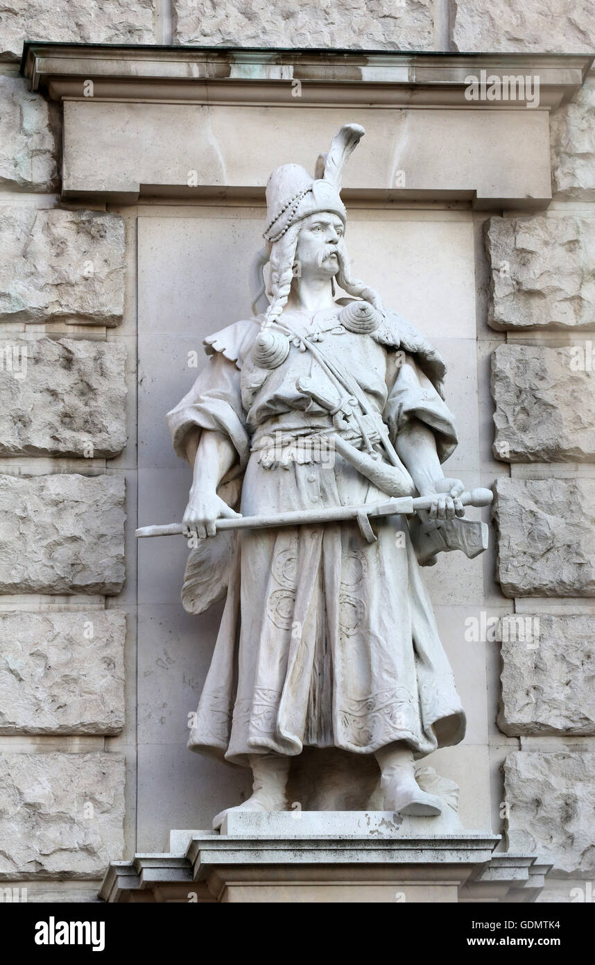 Rudolf Weyr: Magyar, on the facade of the Neuen Burg on Heldenplatz in ...