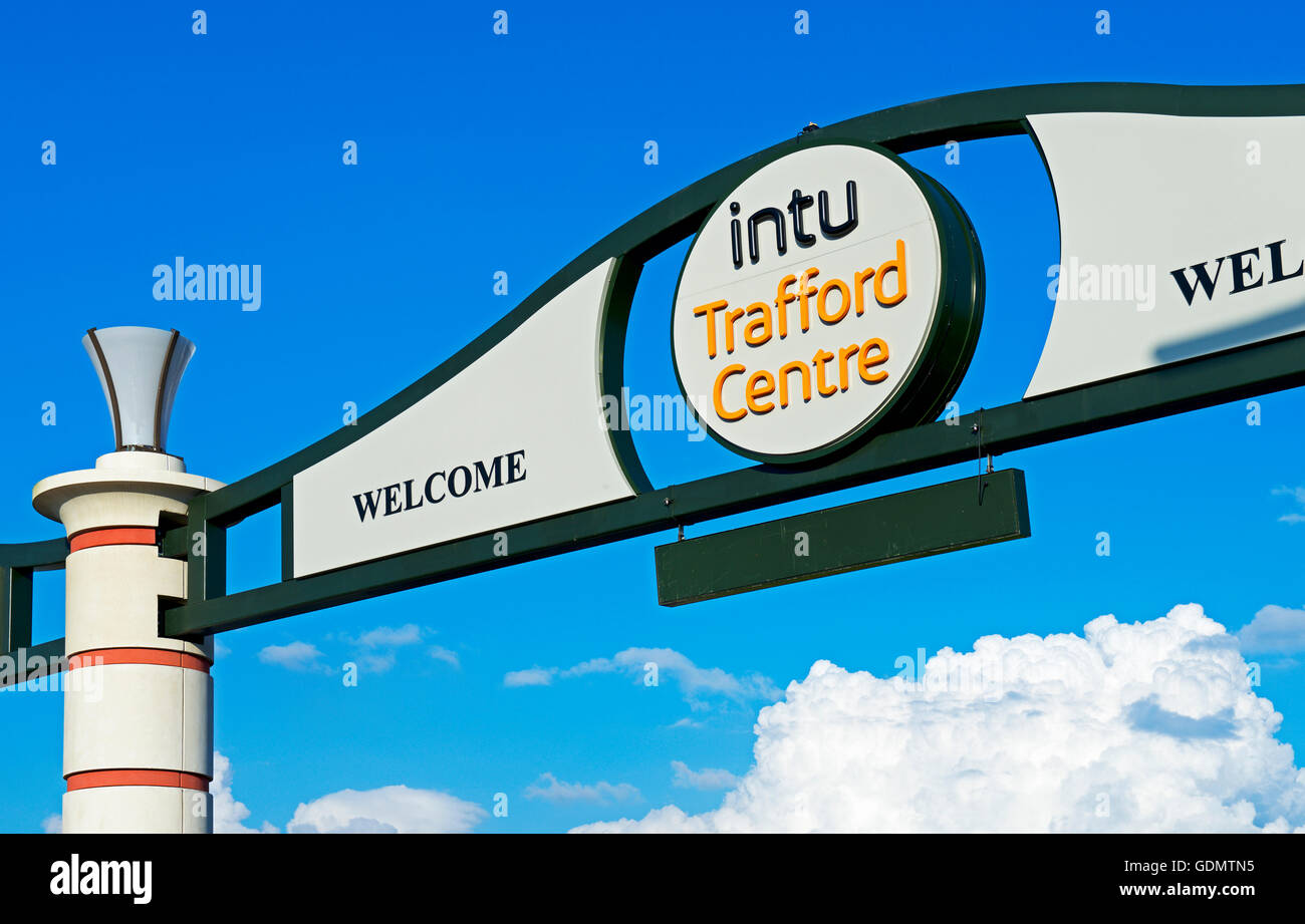 Trafford Park shopping centre, Dumplington, Greater Manchester, England ...