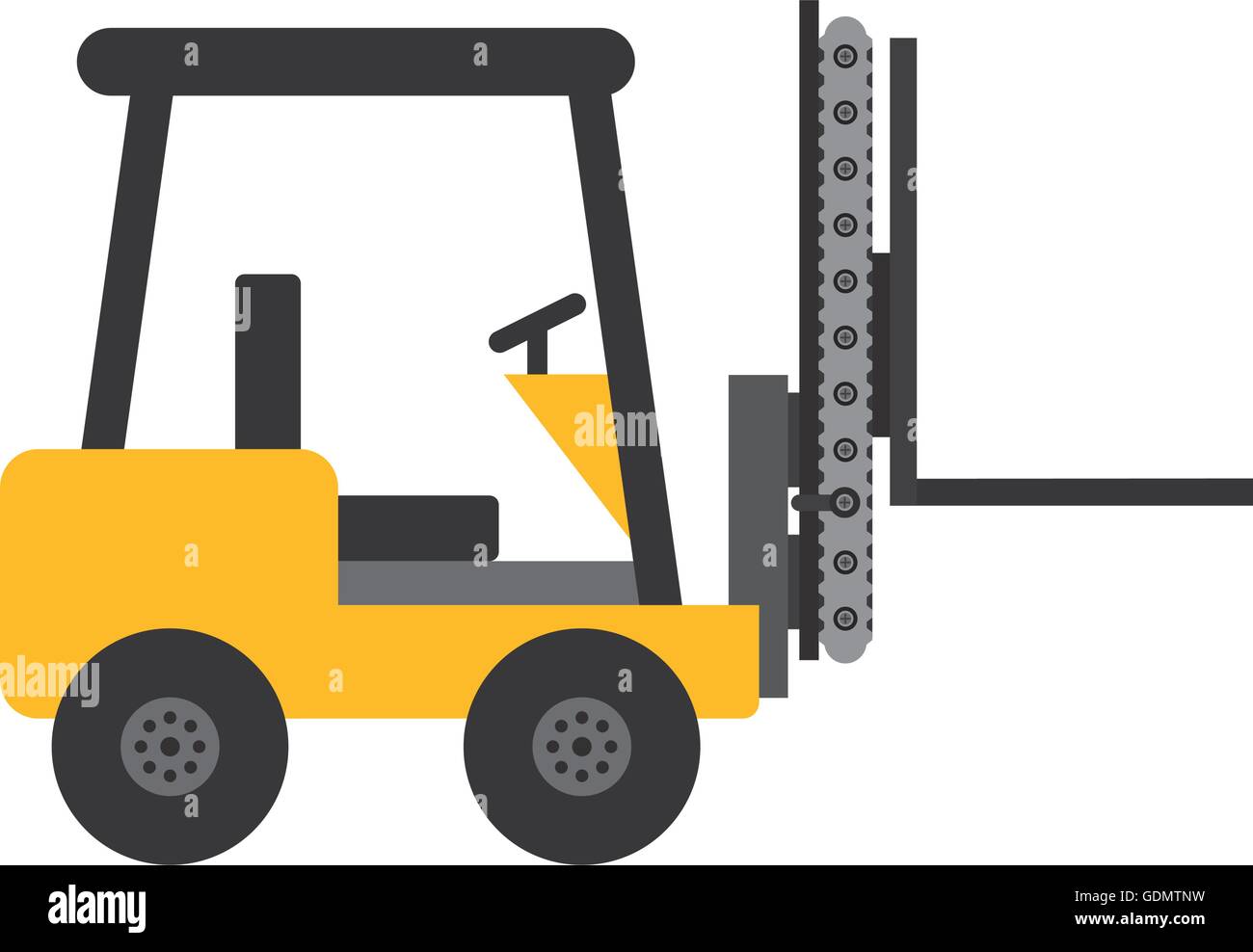 forklift machine lifting icon Stock Vector Image & Art - Alamy