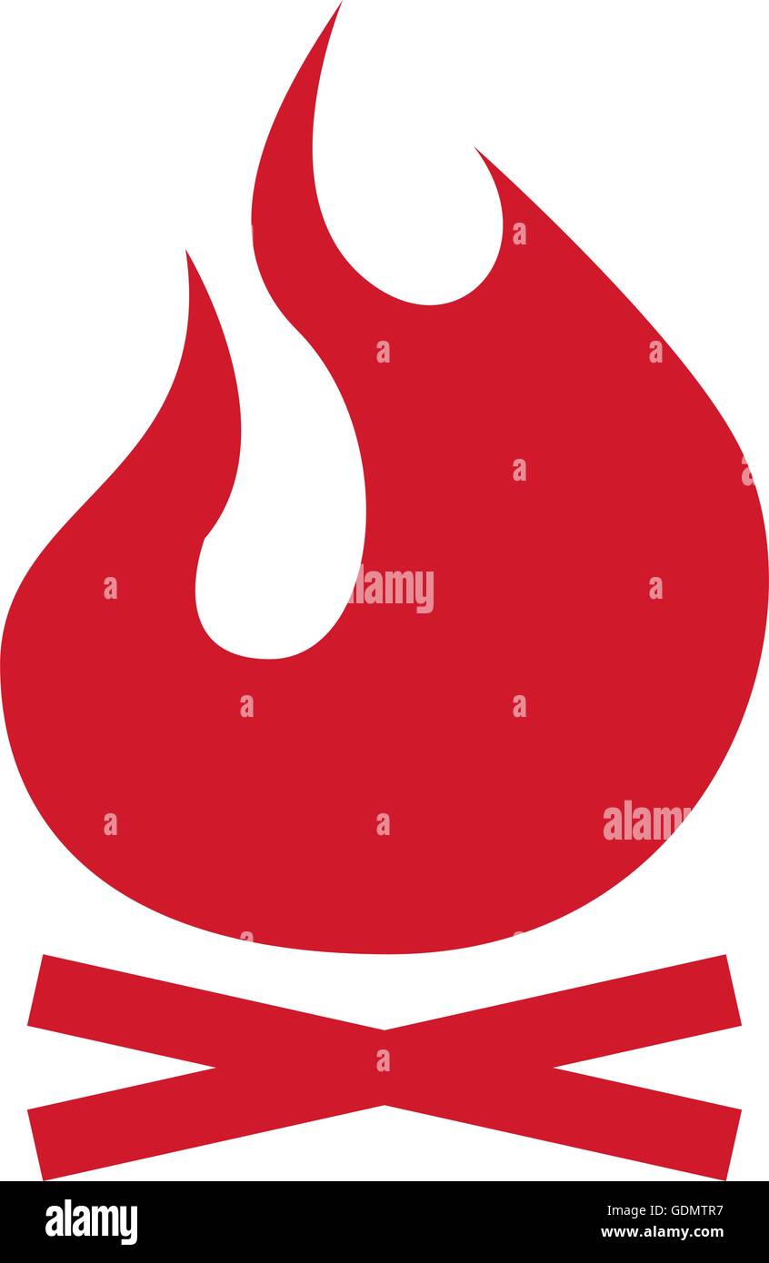 fire flame signal icon Stock Vector Image & Art - Alamy