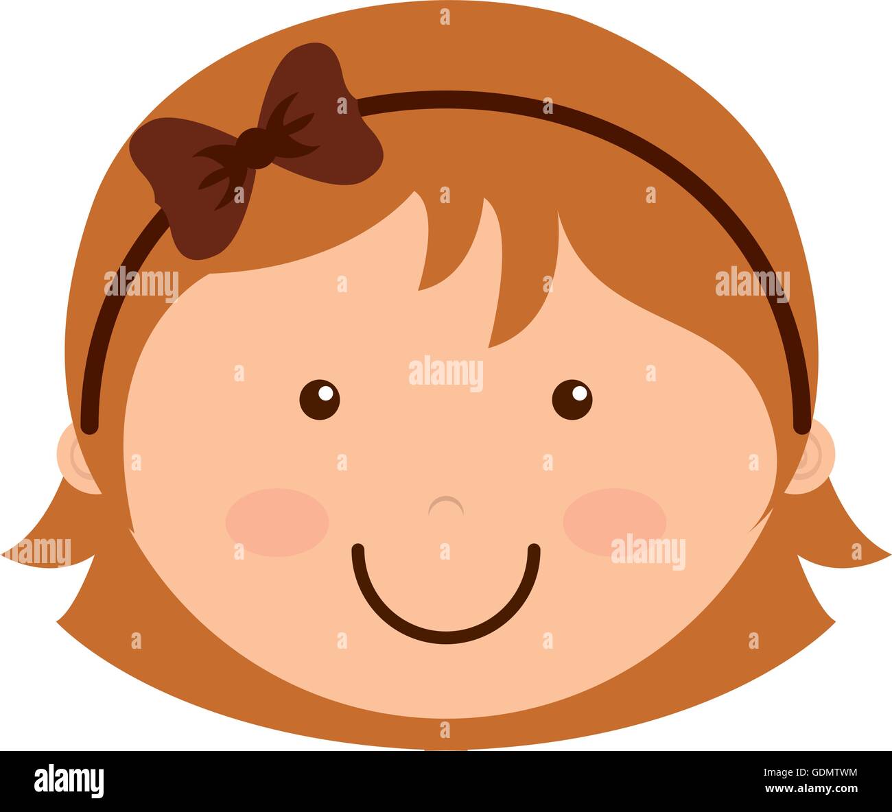little girl smile icon Stock Vector Image & Art - Alamy