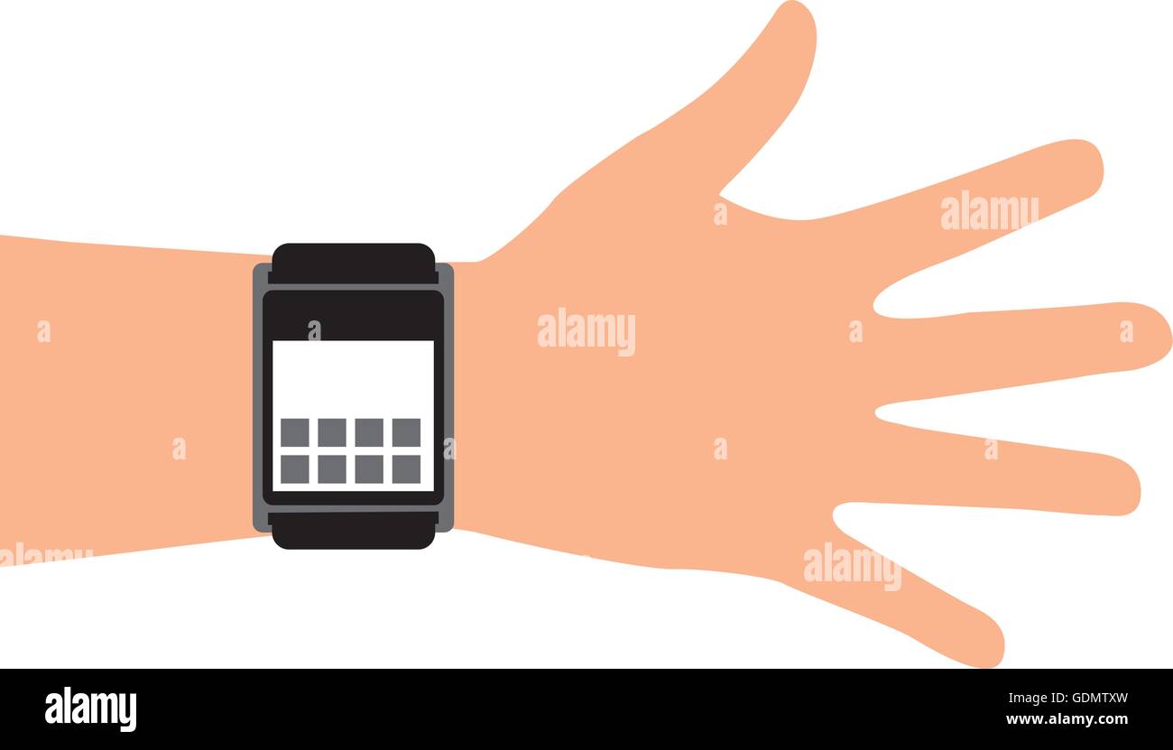watch smart wearable icon Stock Vector Image & Art - Alamy