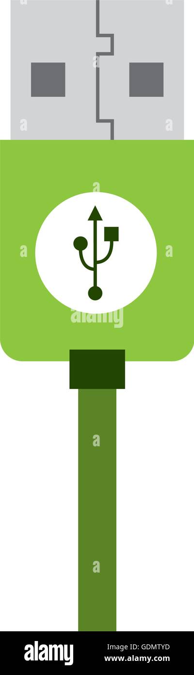 usb connection plug icon Stock Vector Image & Art - Alamy