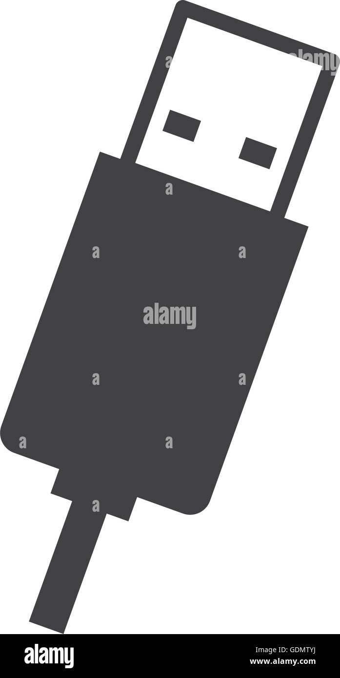 usb connection plug icon Stock Vector Image & Art - Alamy