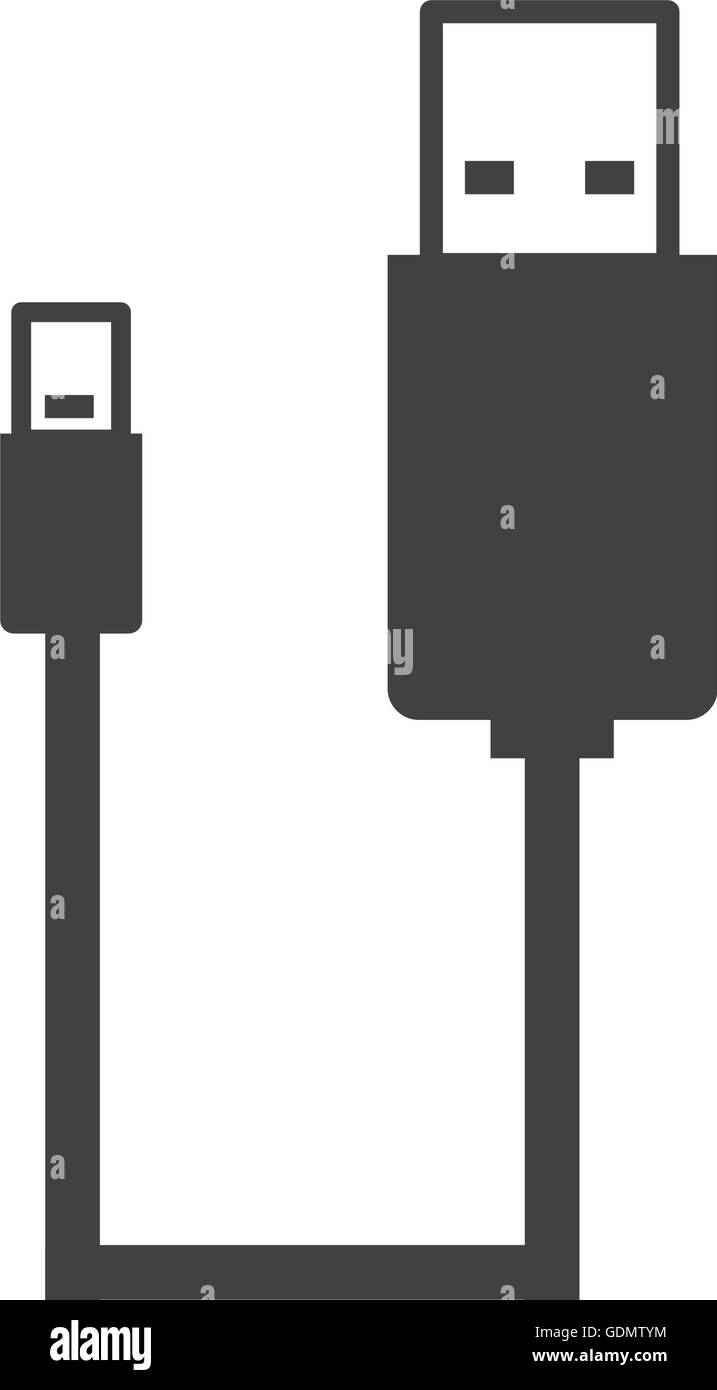 usb connection plug icon Stock Vector Image & Art - Alamy