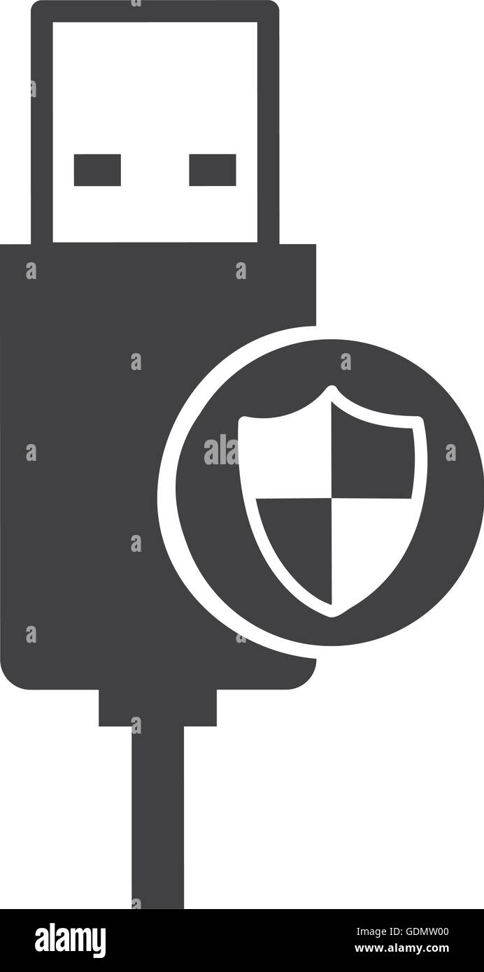 usb connection plug icon Stock Vector Image & Art - Alamy