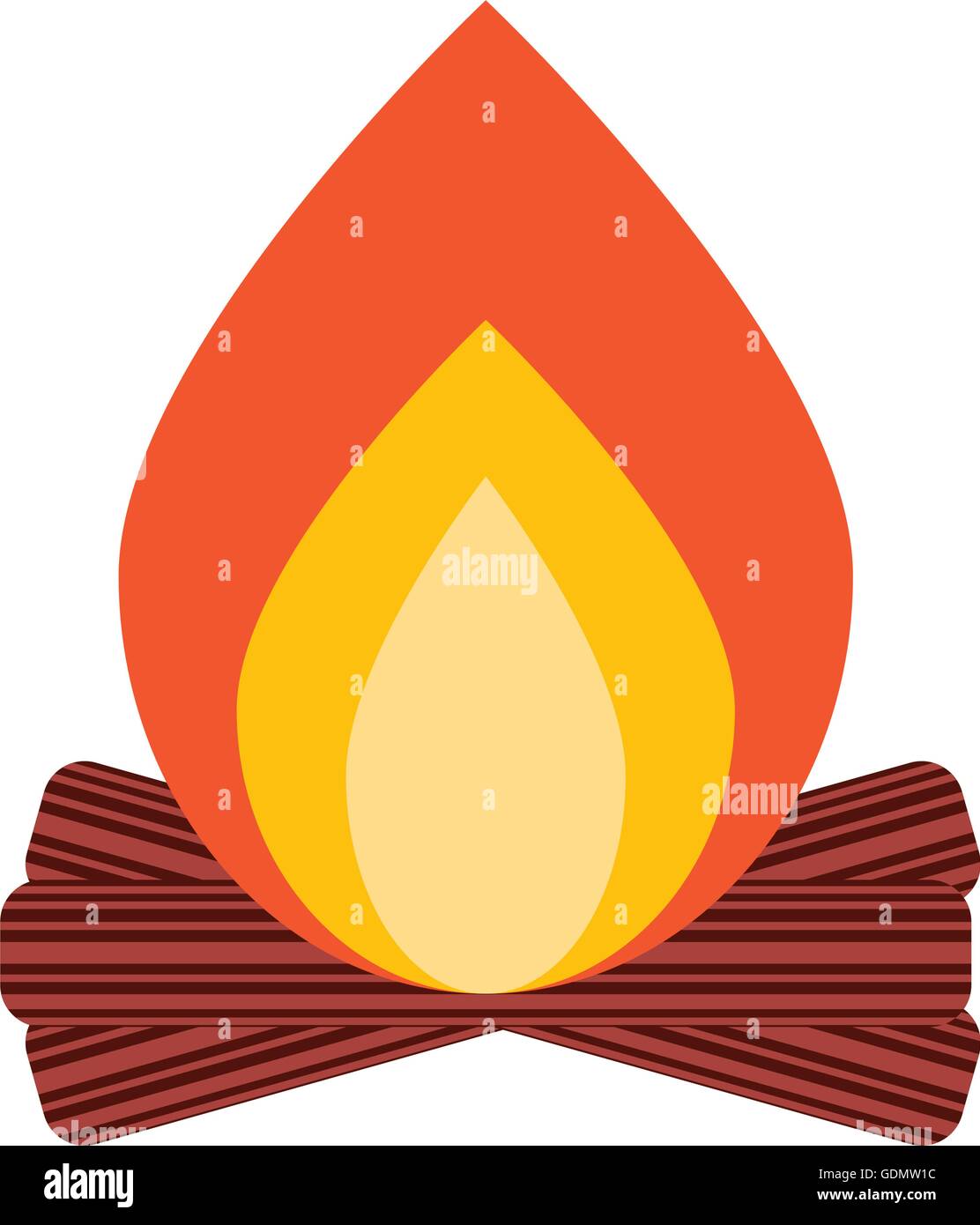 campfire wood flame icon Stock Vector Image & Art - Alamy