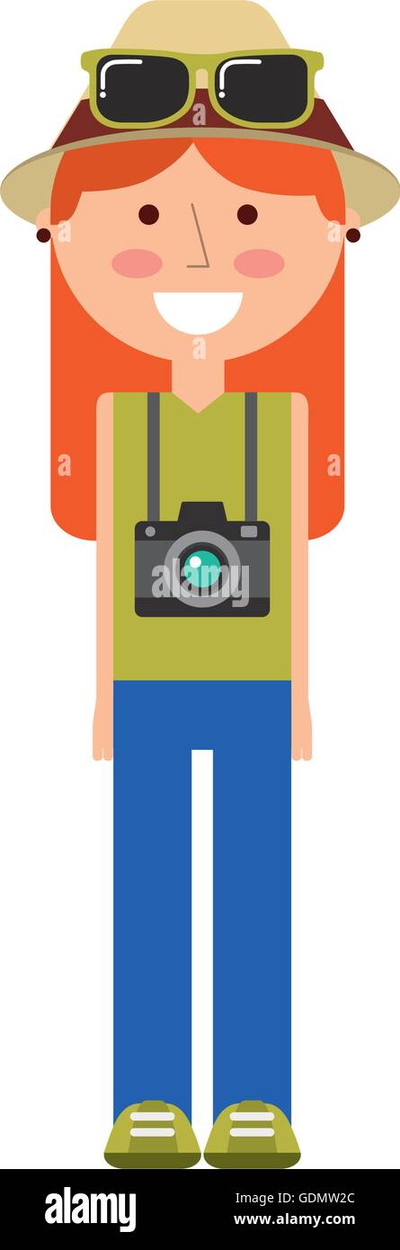 tourist man traveler icon Stock Vector Image & Art - Alamy