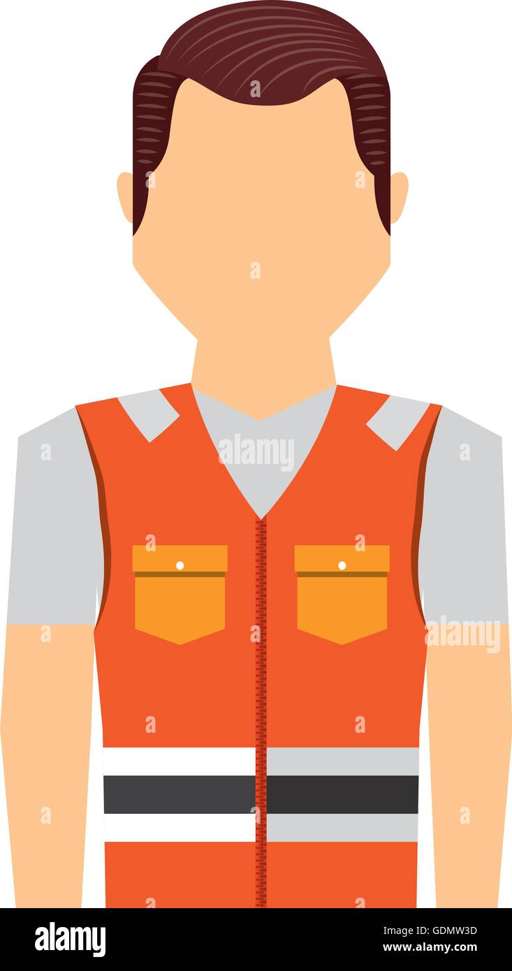 worker man uniform security icon Stock Vector Image & Art - Alamy