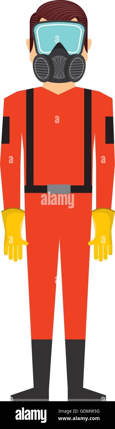 worker man uniform security icon Stock Vector Image & Art - Alamy