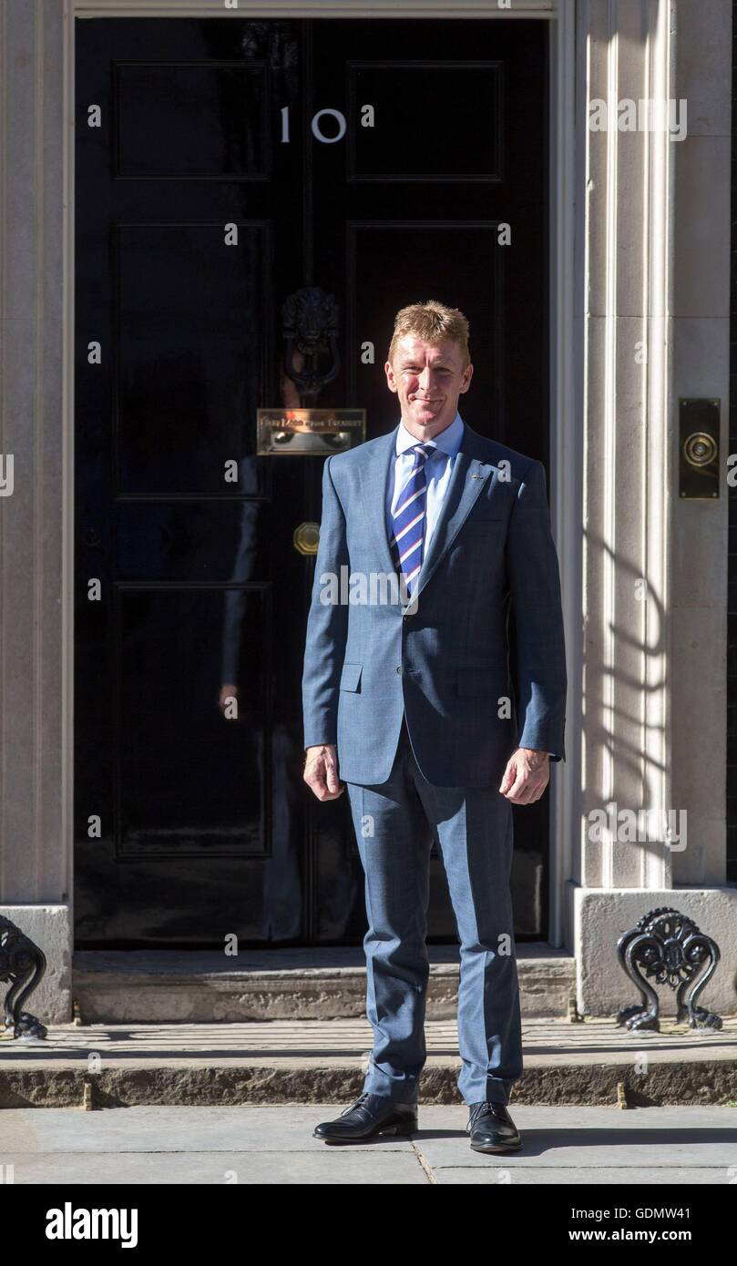 Astronaut tim peake his wife rebecca arrive in downing street hi-res ...
