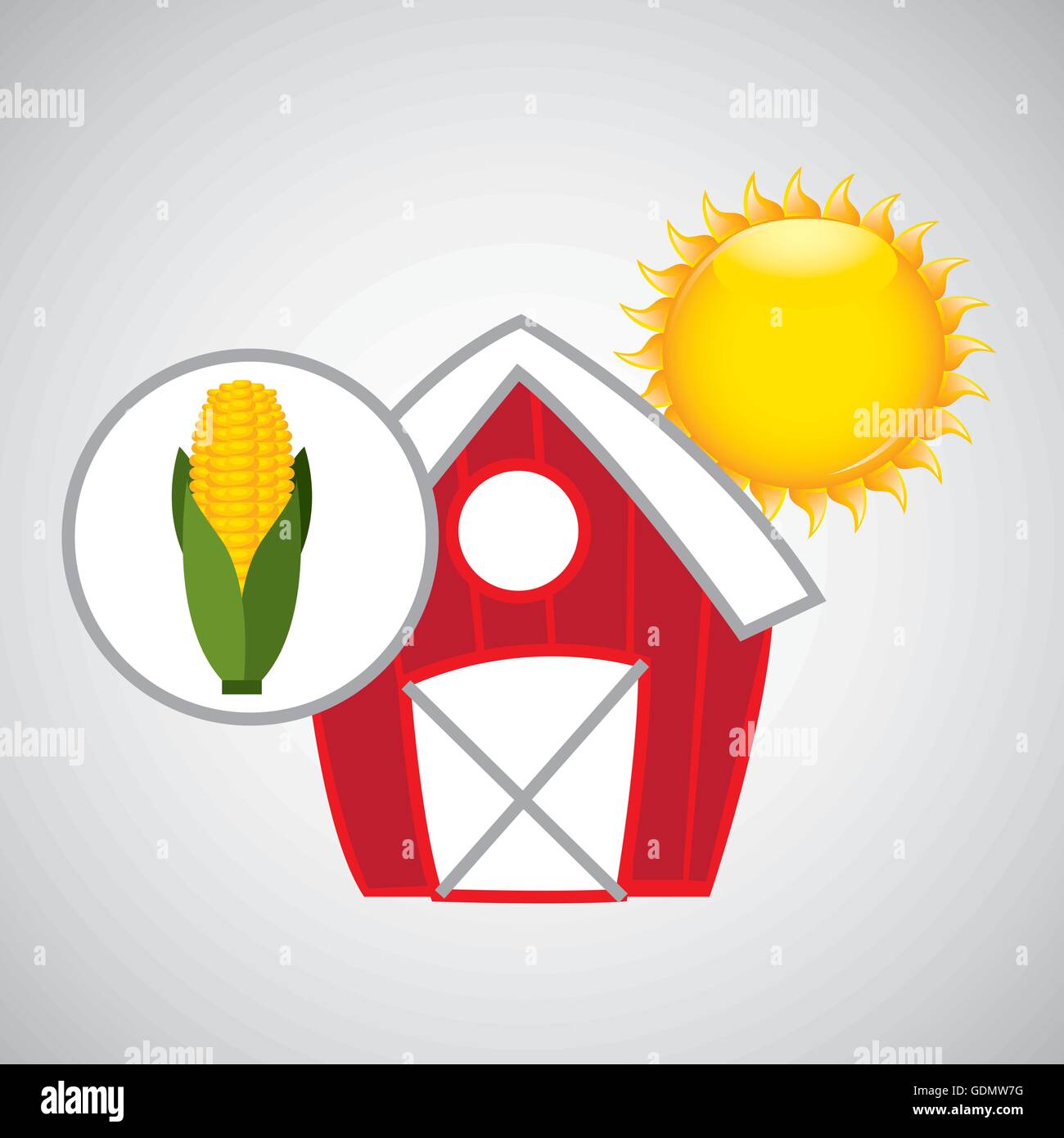 farm countryside food corn design Stock Vector Image & Art - Alamy