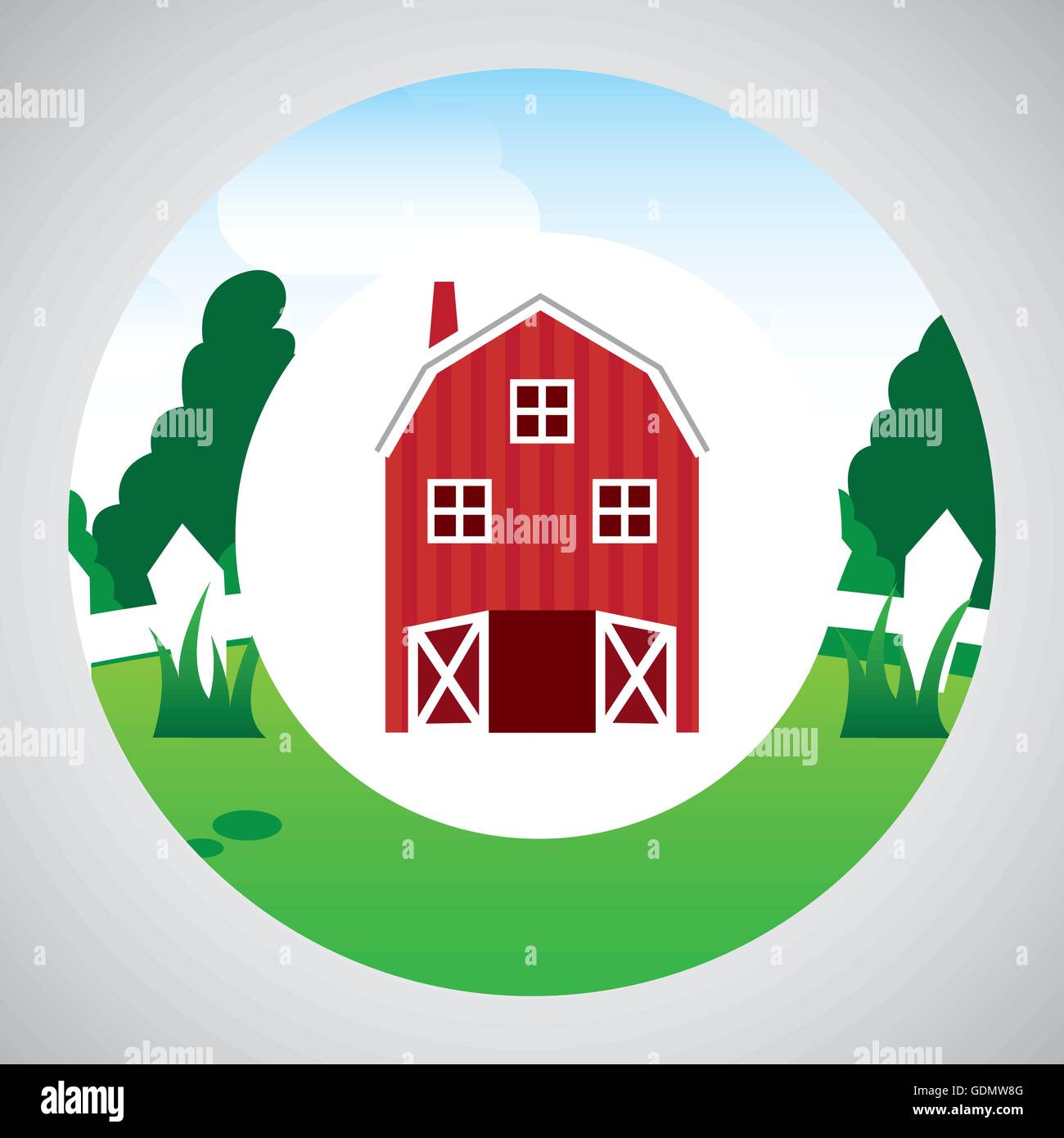 farm countryside design Stock Vector Image & Art - Alamy