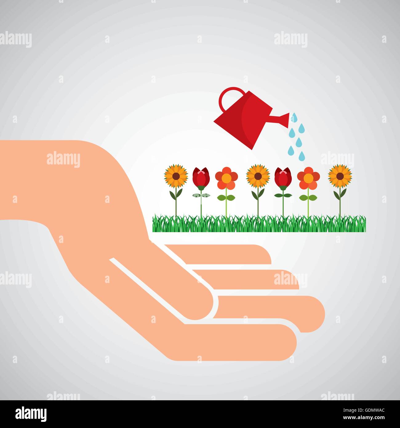 farm countryside hand holding design Stock Vector Image & Art - Alamy