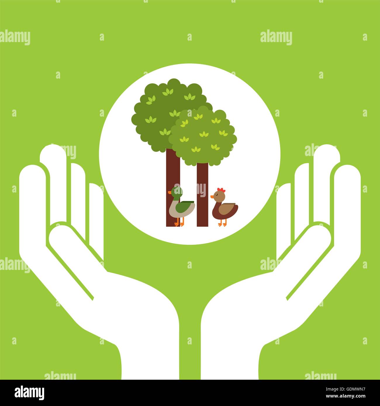 farm countryside hand holding design Stock Vector Image & Art - Alamy