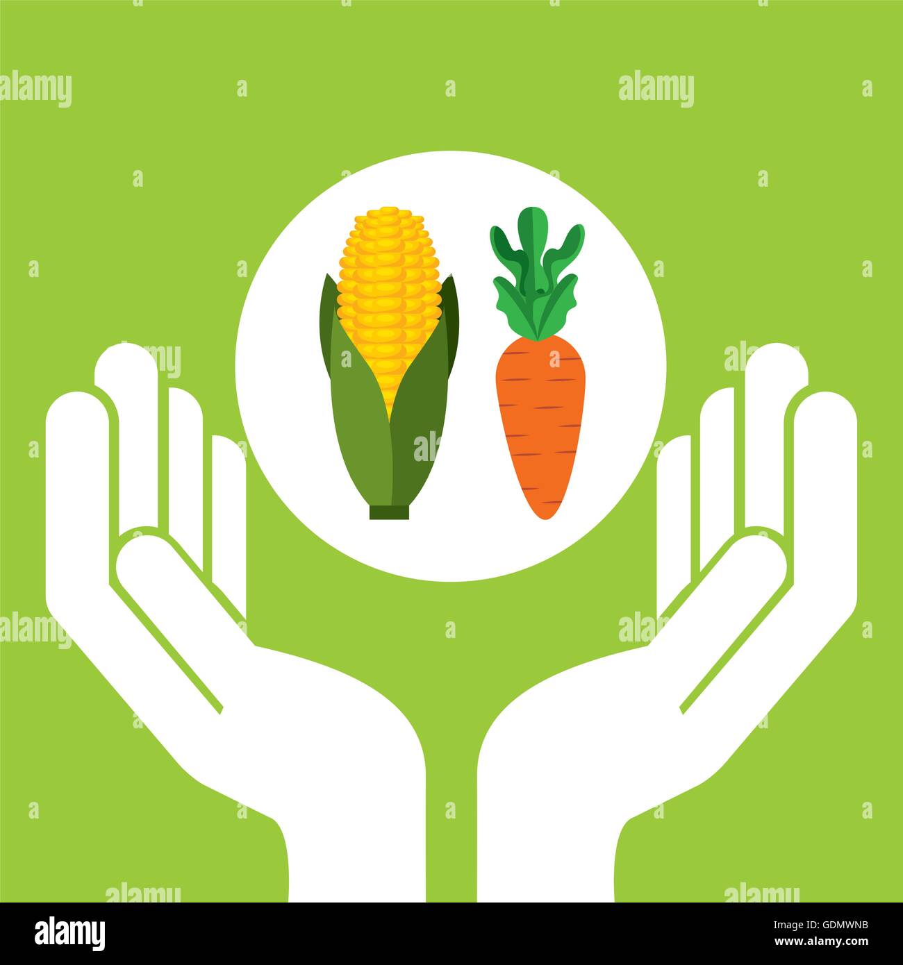 farm countryside hand holding design Stock Vector Image & Art - Alamy