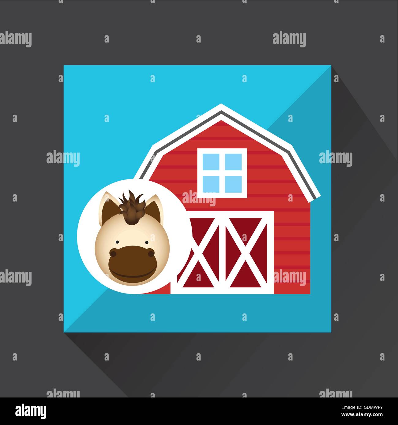 farm countryside animal design Stock Vector Image & Art - Alamy