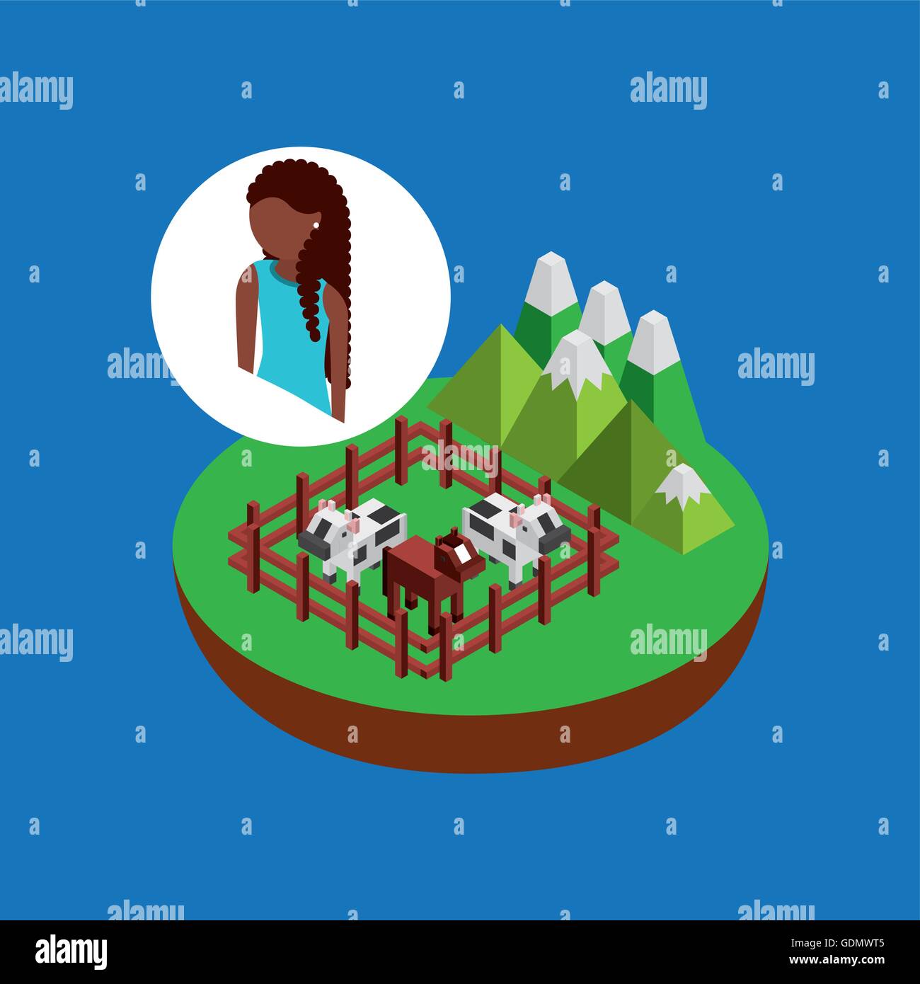 farm countryside design Stock Vector Image & Art - Alamy