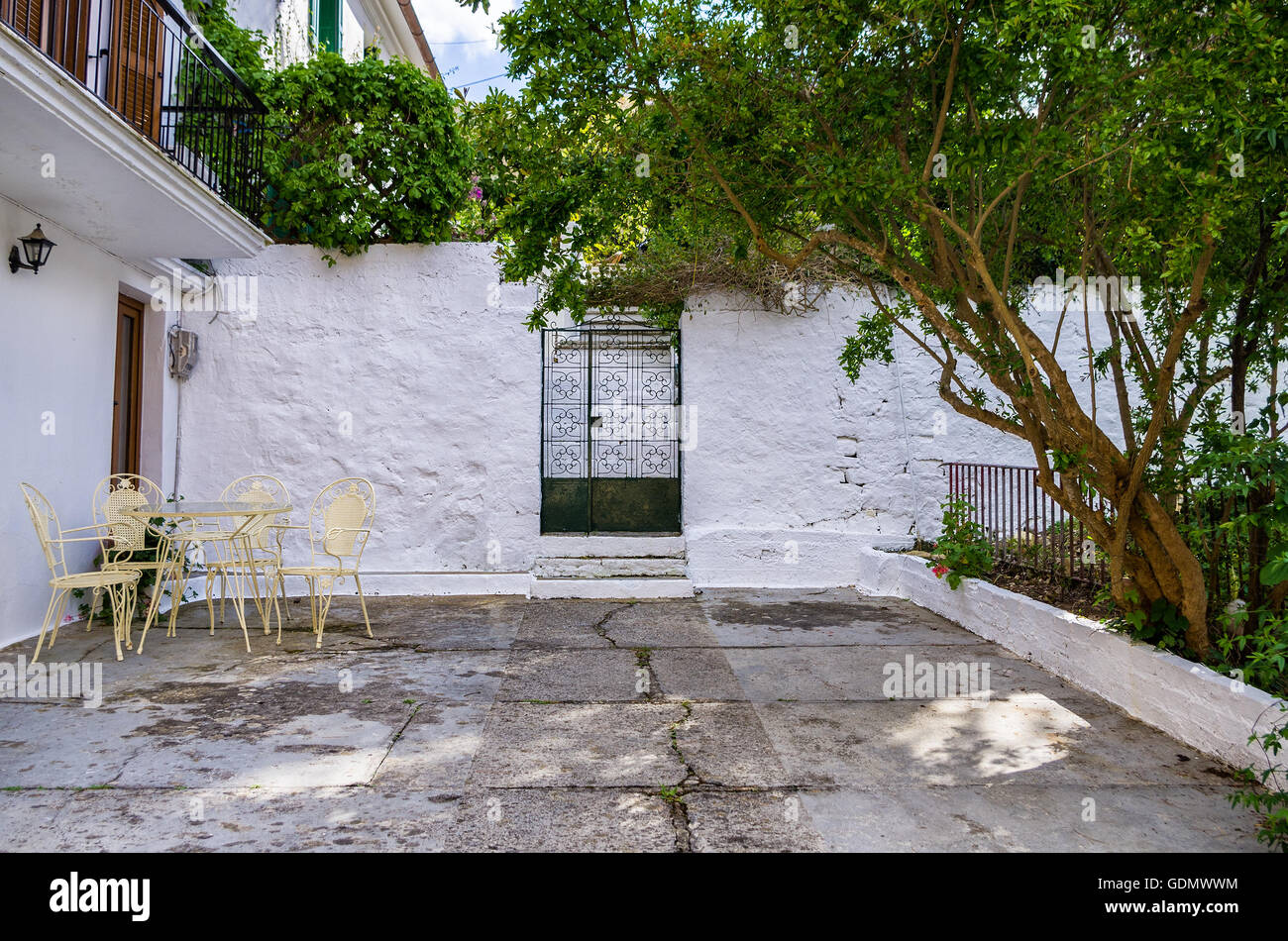 Architecture in Paxoi island, Greece Stock Photo - Alamy