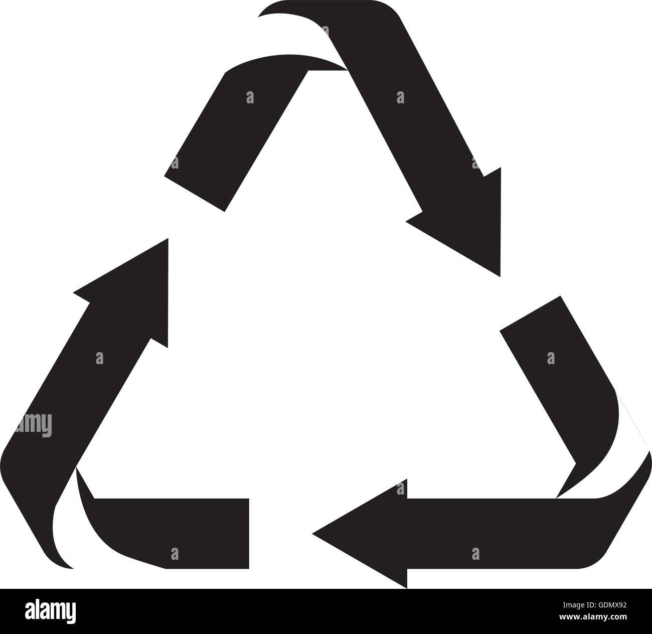 arrows recycle symbol silhouette isolated icon design Stock Vector ...