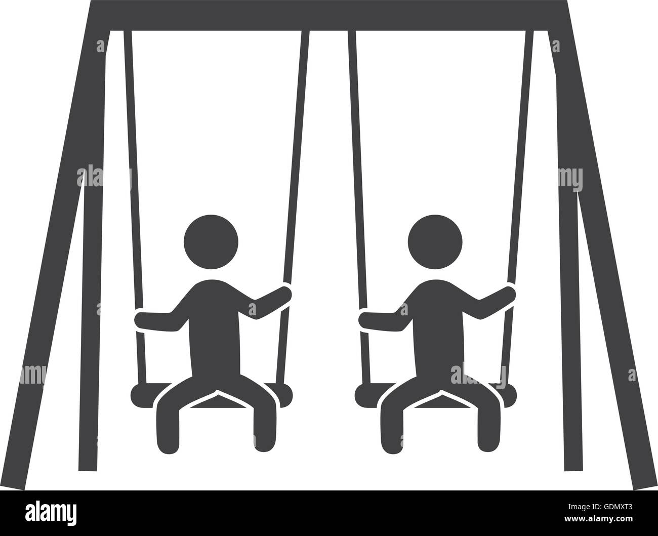 Kid playing with games isolated flat icon, vector illustration Stock ...