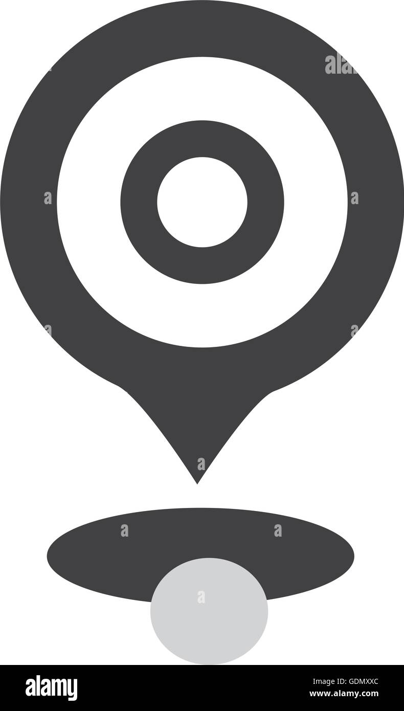 gps target ubication icon, vector illustration icon, vector ...