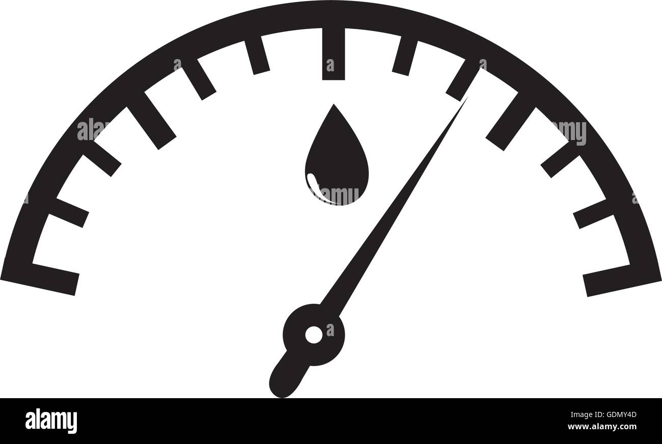 Fuel quantity indicator icon vector illustration Stock Vector Image ...