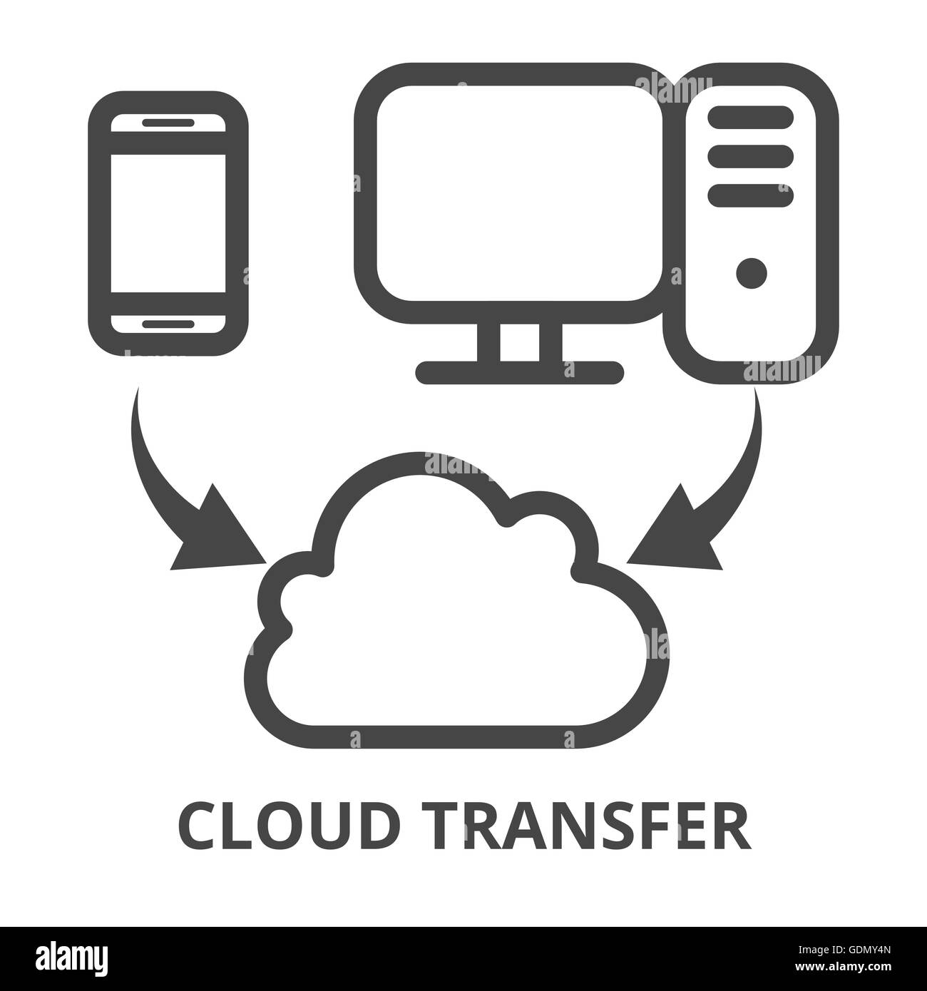 Cloud synchronization icon Stock Vector Image & Art - Alamy
