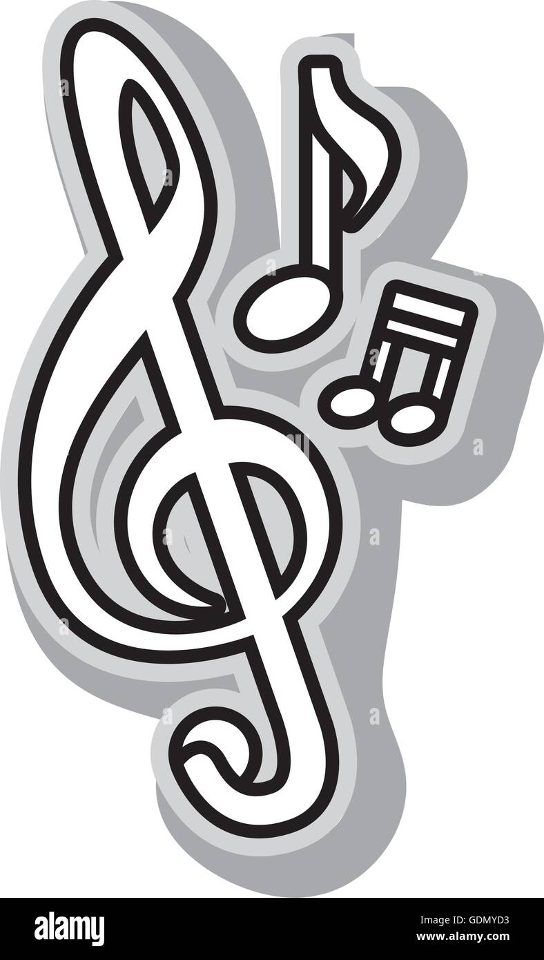 Music note melody Stock Vector Image & Art - Alamy