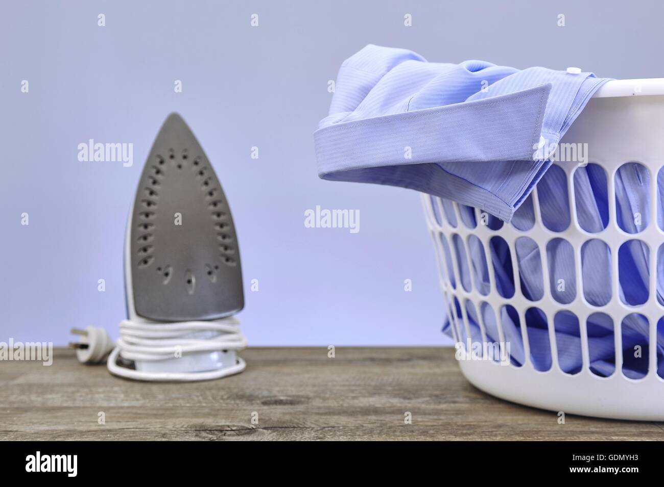 A studio photo of a laundry washing basket Stock Photo - Alamy