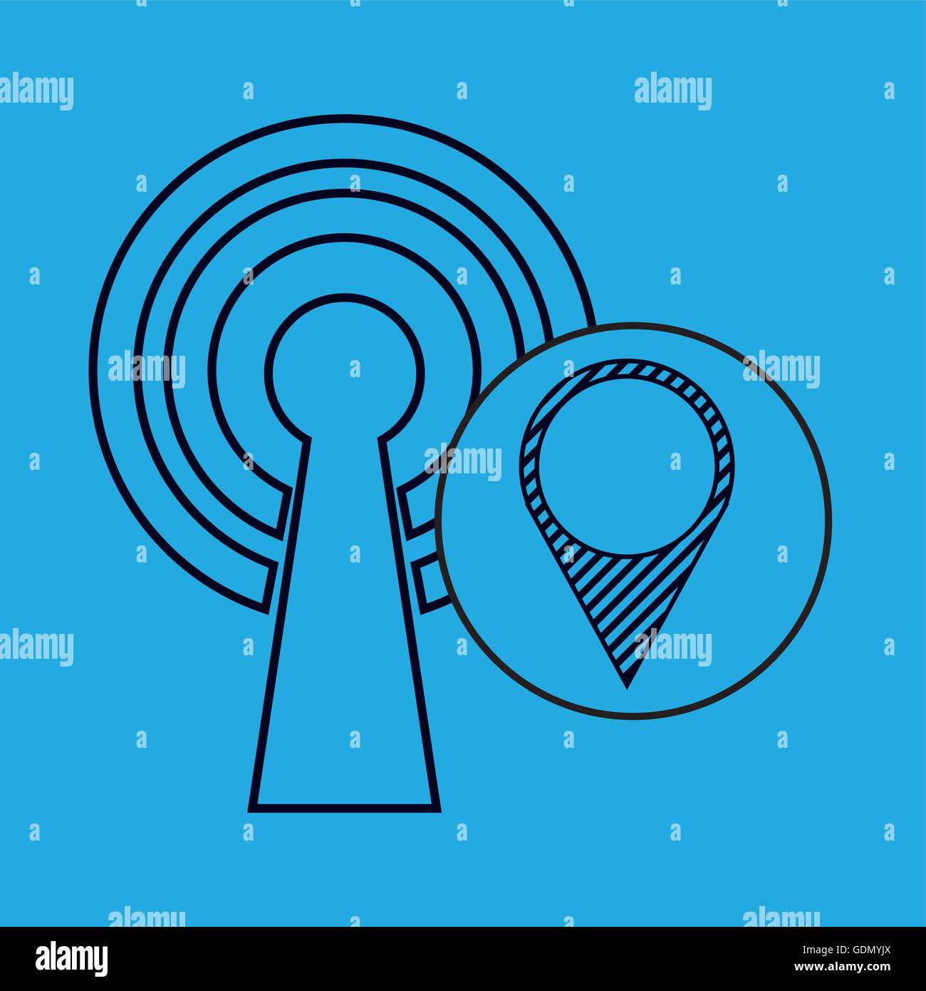 Wifi technology app Stock Vector Image & Art - Alamy