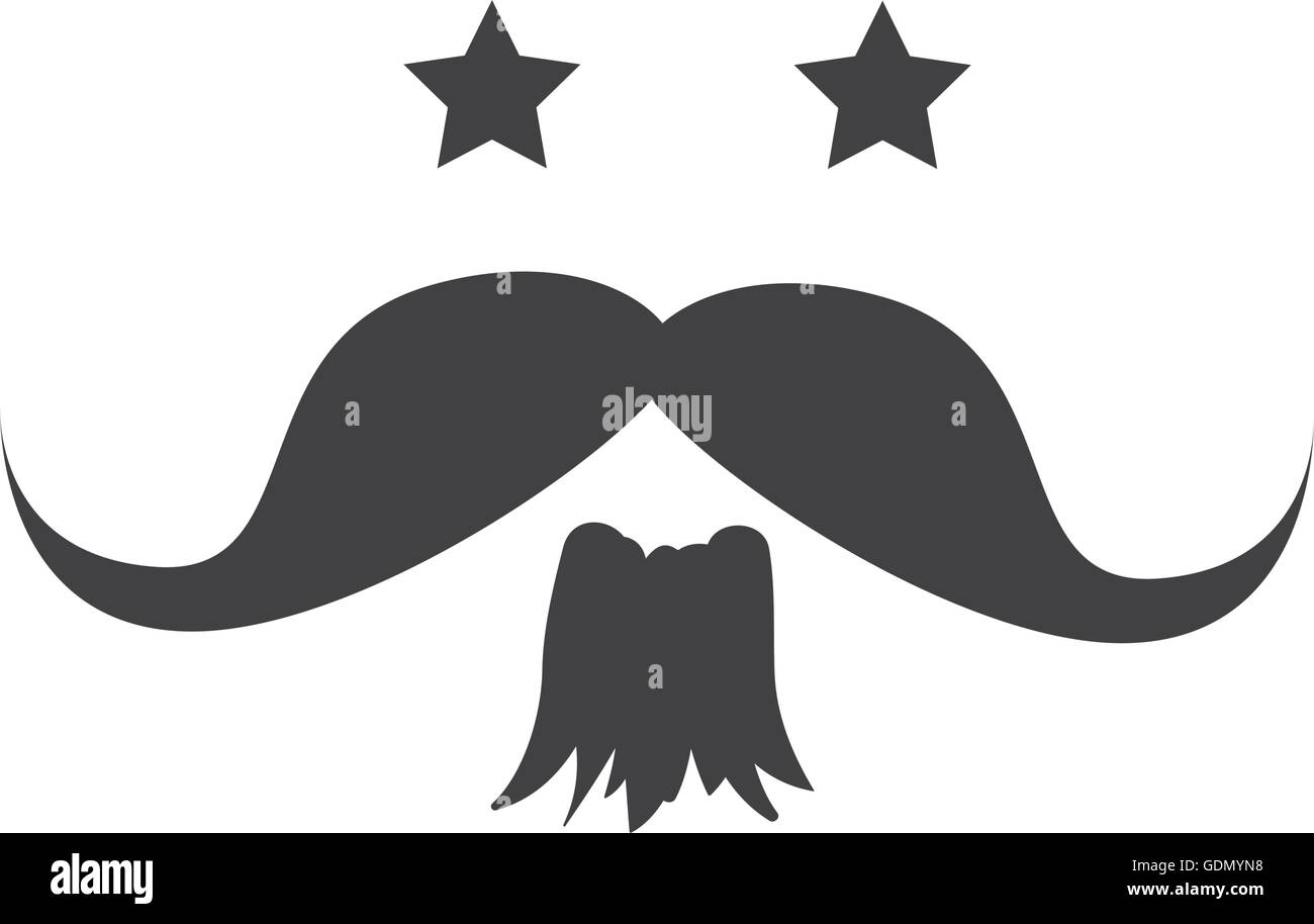 Stars mustache beard Stock Vector Image & Art - Alamy