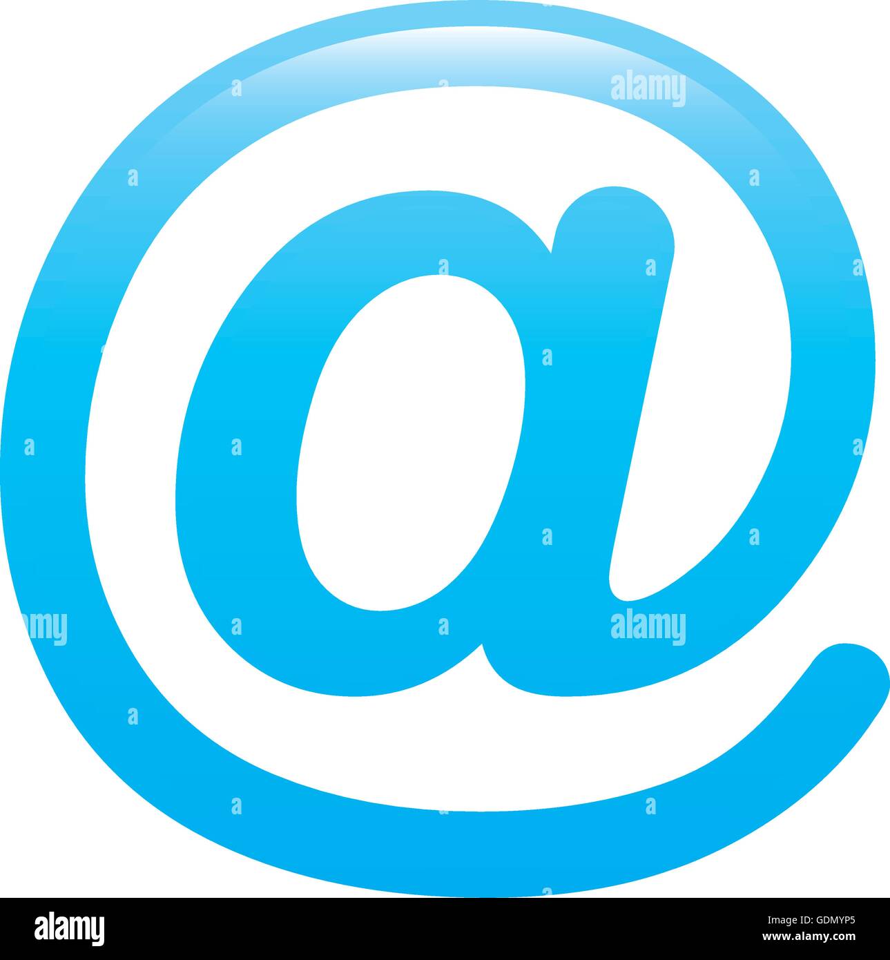 at symbol, commercial at design Stock Vector Image & Art - Alamy