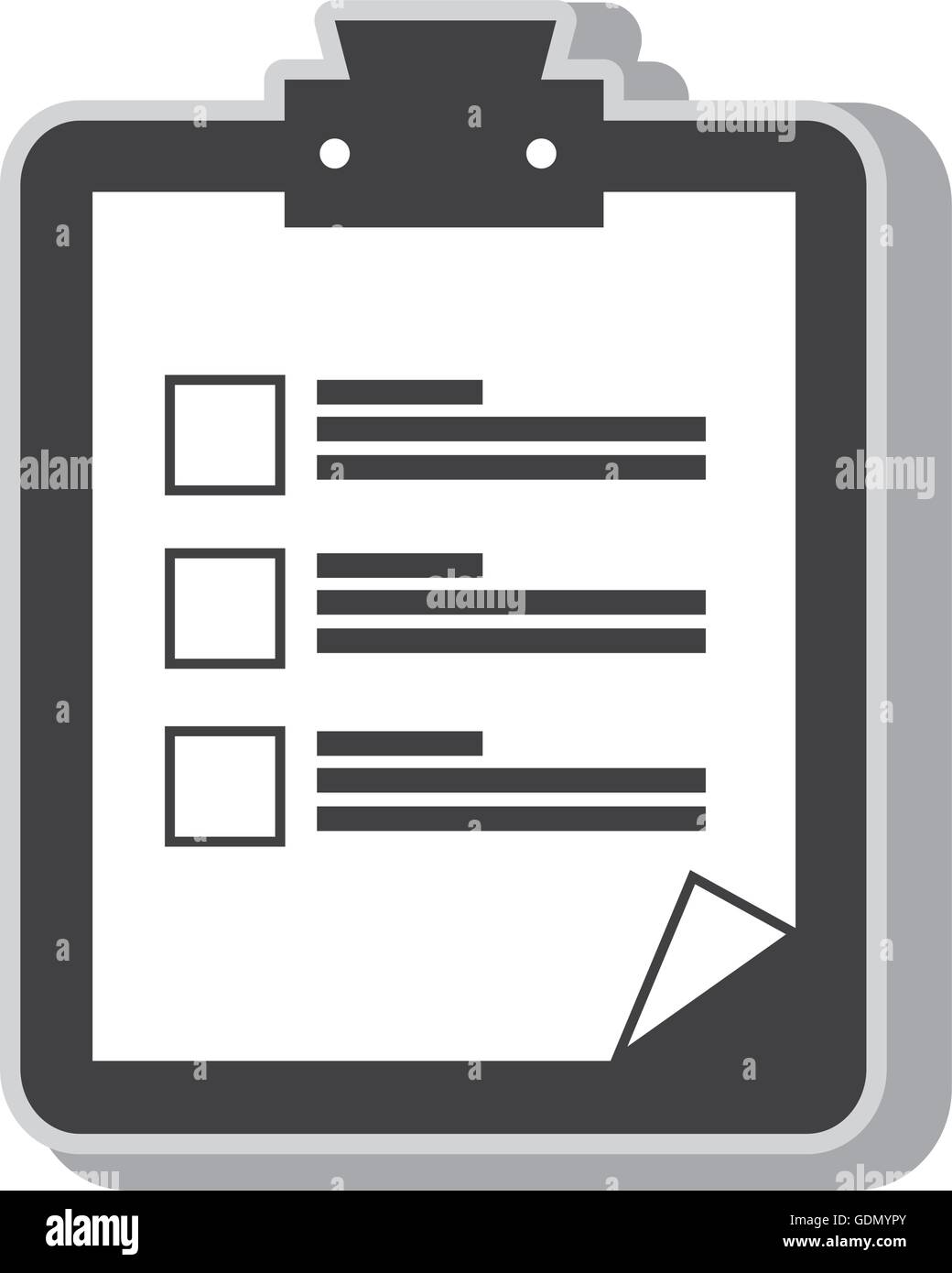 checklist note sheet Stock Vector Image & Art - Alamy