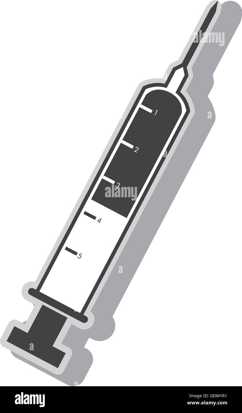 Medical syringe injection Stock Vector Image & Art - Alamy