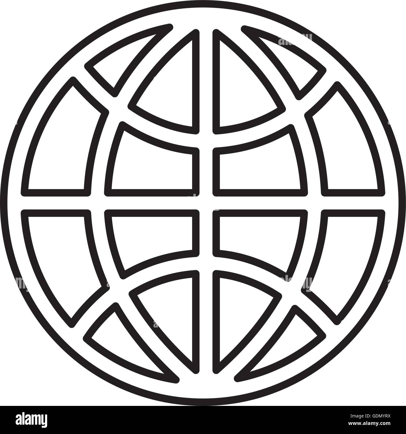 Global world symbol lineal vector design Stock Vector Image & Art - Alamy