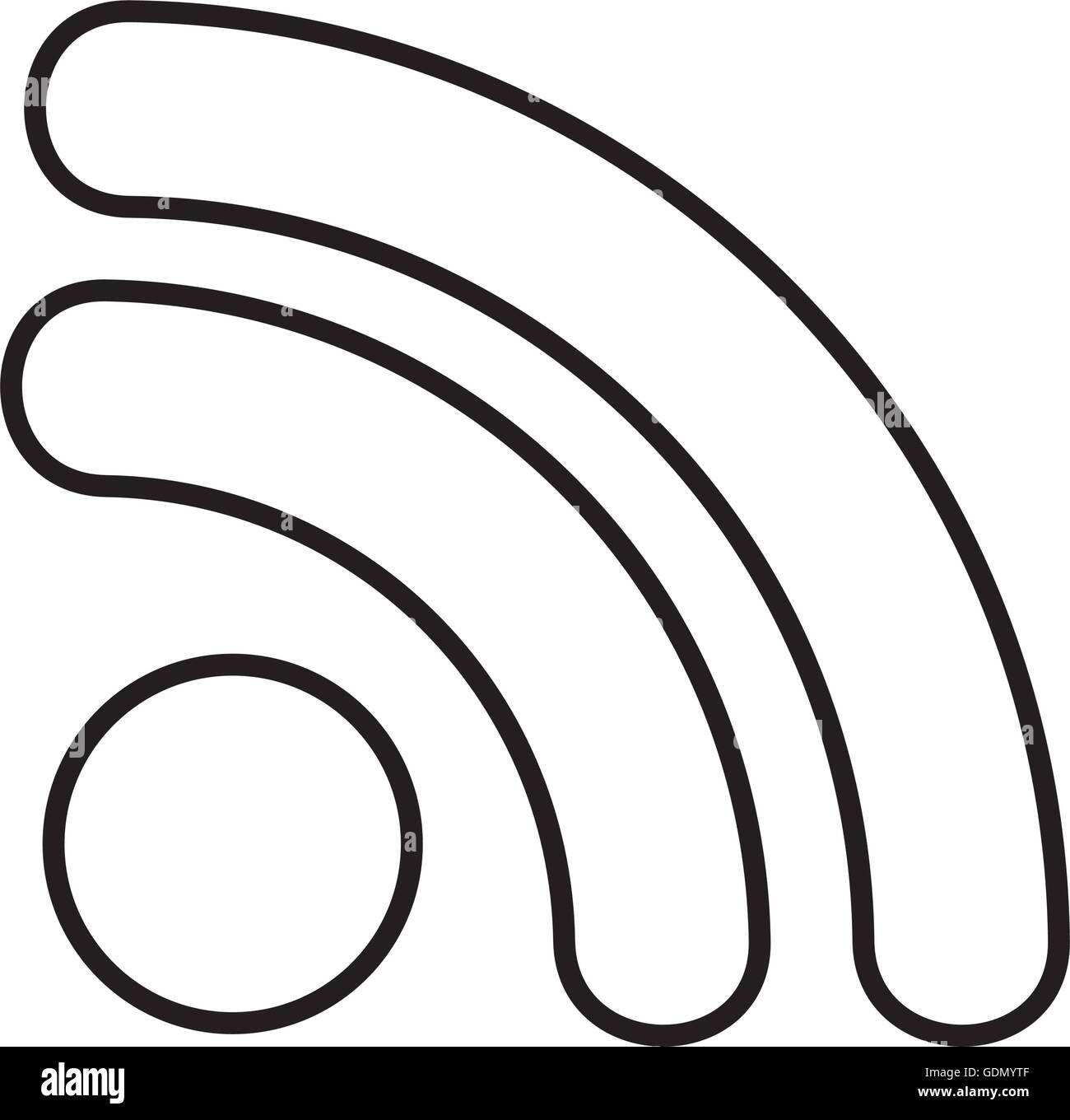 internet connection signal lineal vector design Stock Vector Image ...