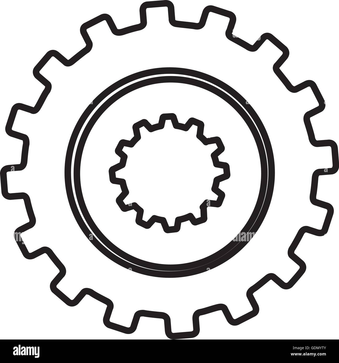 gear lineal icon design Stock Vector Image & Art - Alamy