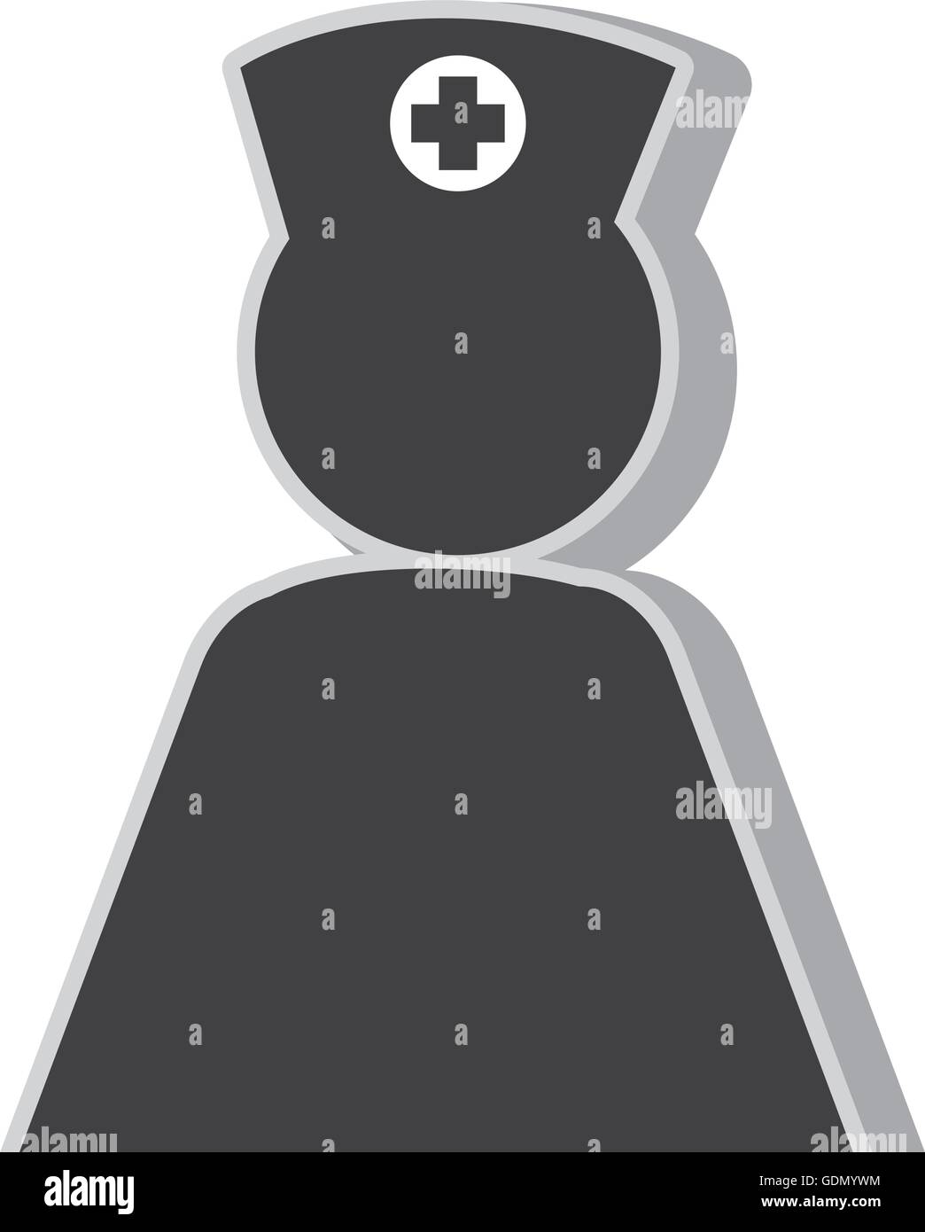 Nurse woman pictogram Stock Vector Image & Art - Alamy