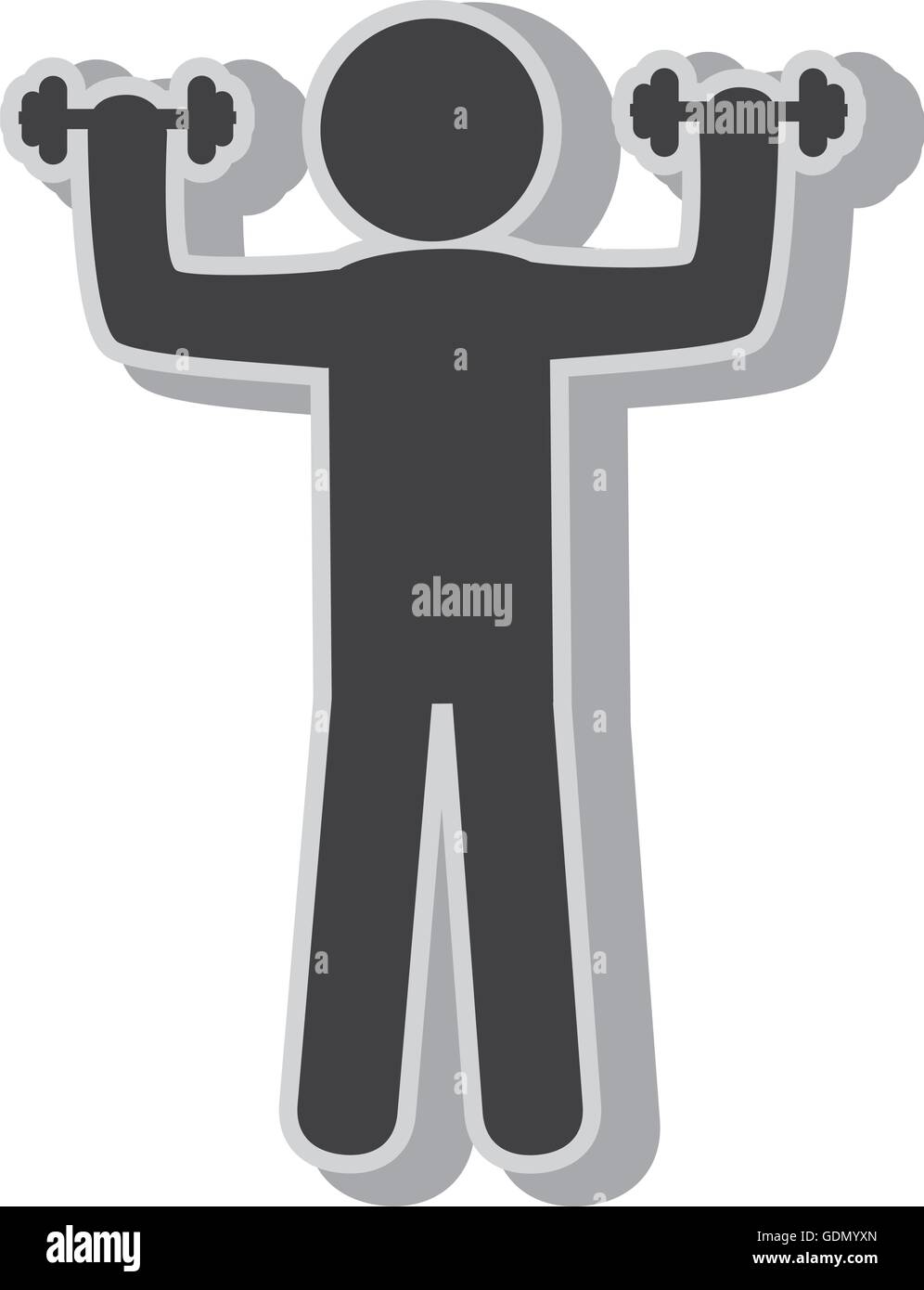 Male weights gym Stock Vector Image & Art - Alamy