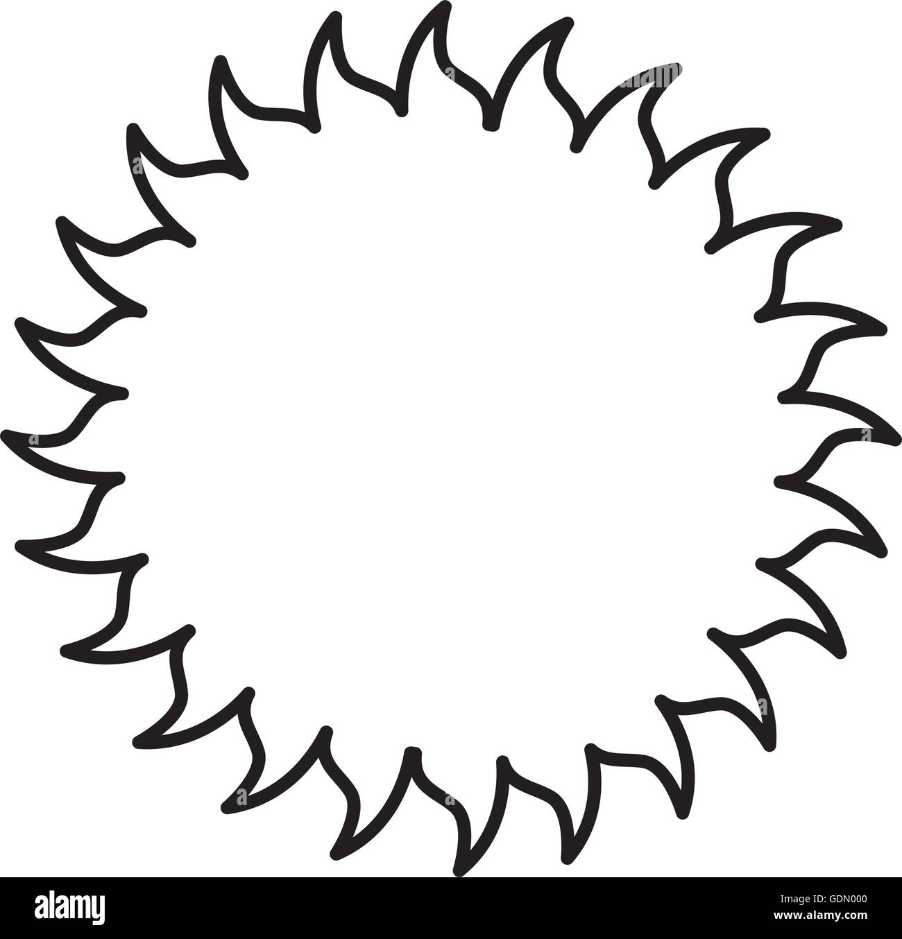 ecological sun lineal vector design Stock Vector Image & Art - Alamy