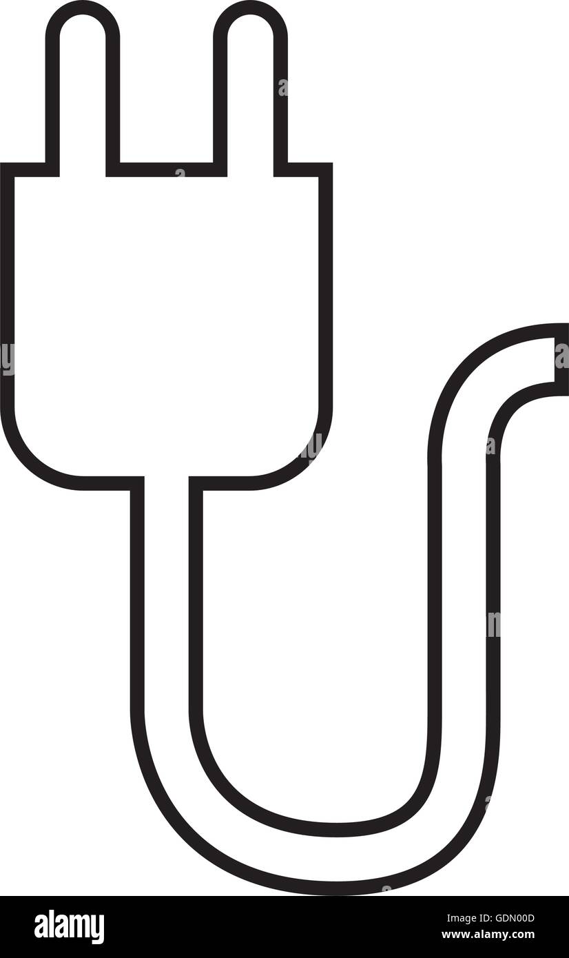 power connector lineal vector design Stock Vector Image & Art - Alamy
