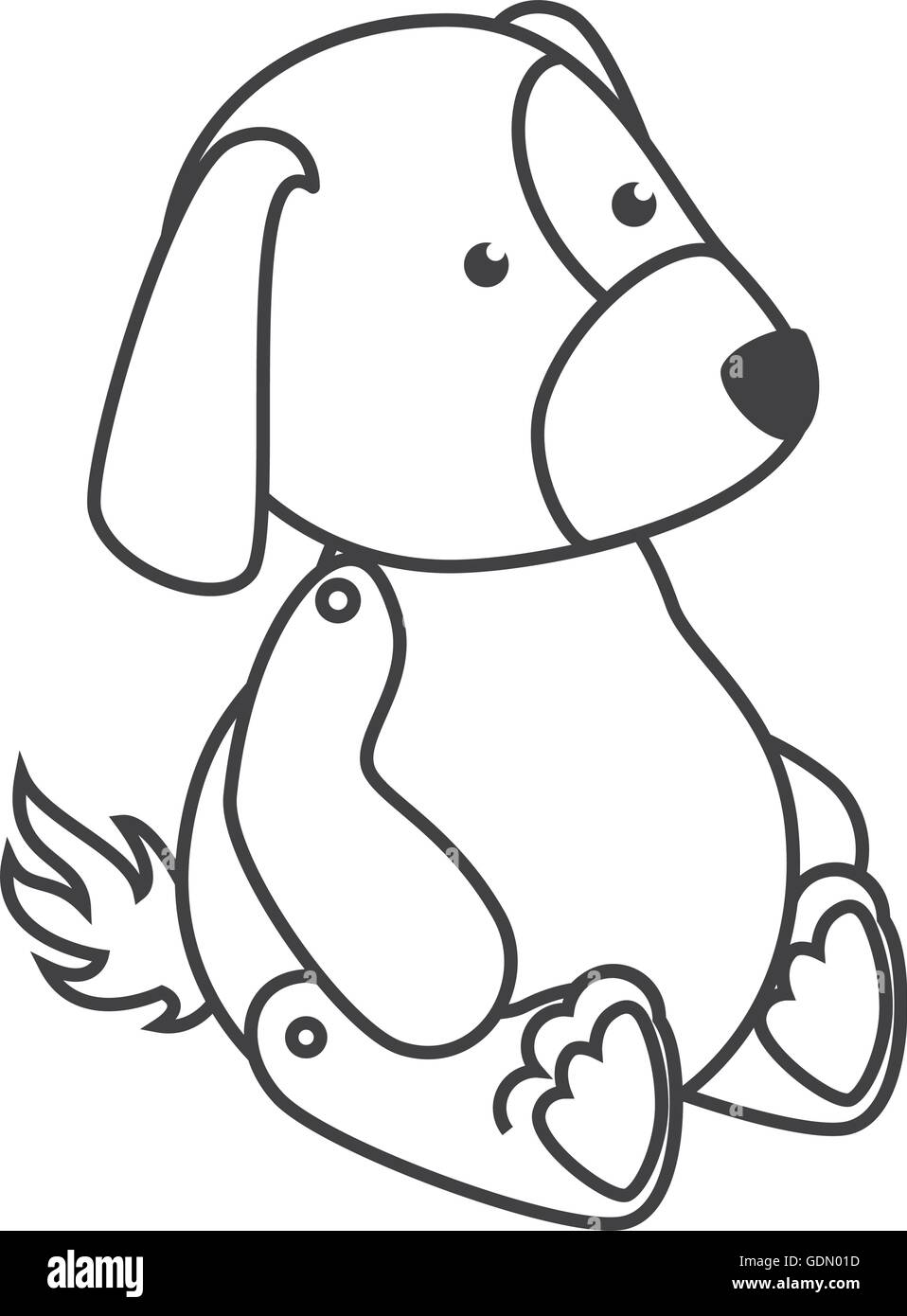 teddy dog toy icon vector illustration Stock Vector Image & Art - Alamy