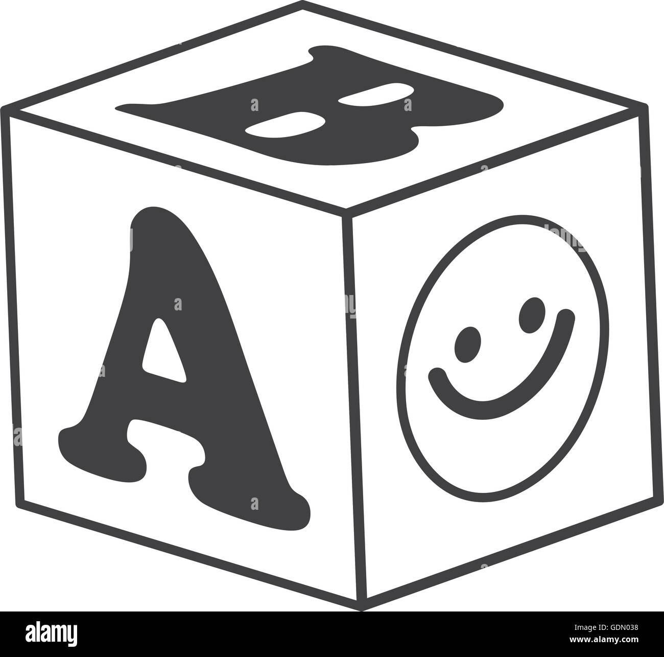 ABC blocks toy icon vector illustration Stock Vector Image & Art - Alamy