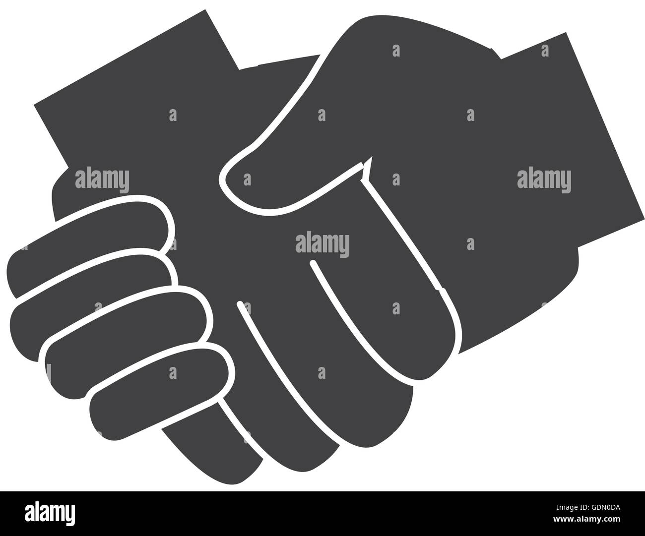 handshake pictogram symbol icon, vector illustration Stock Vector Image ...