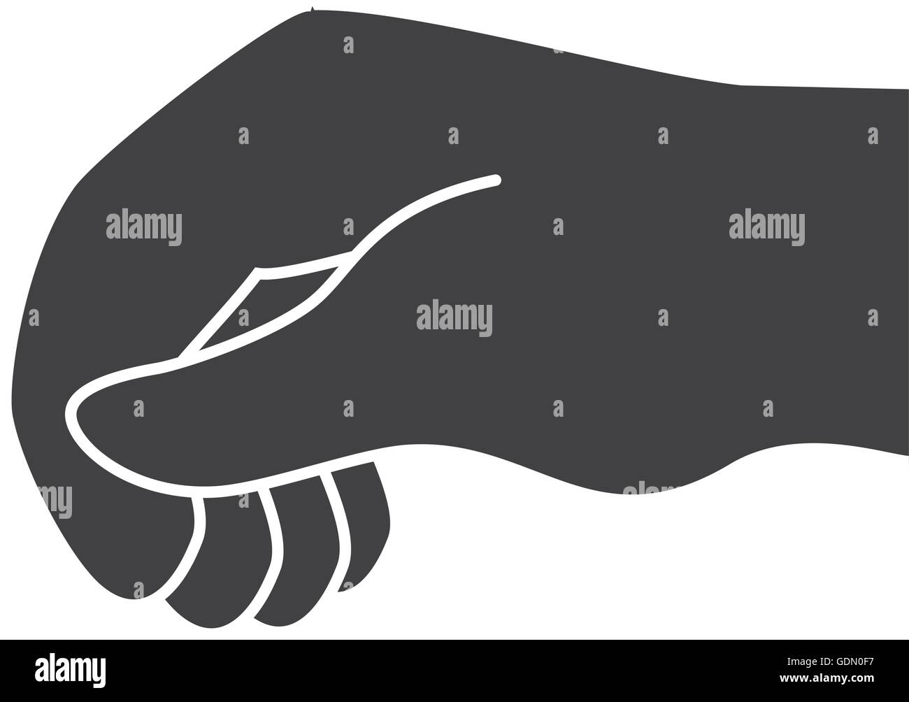 hand sign language icon vector illustration Stock Vector Image & Art ...