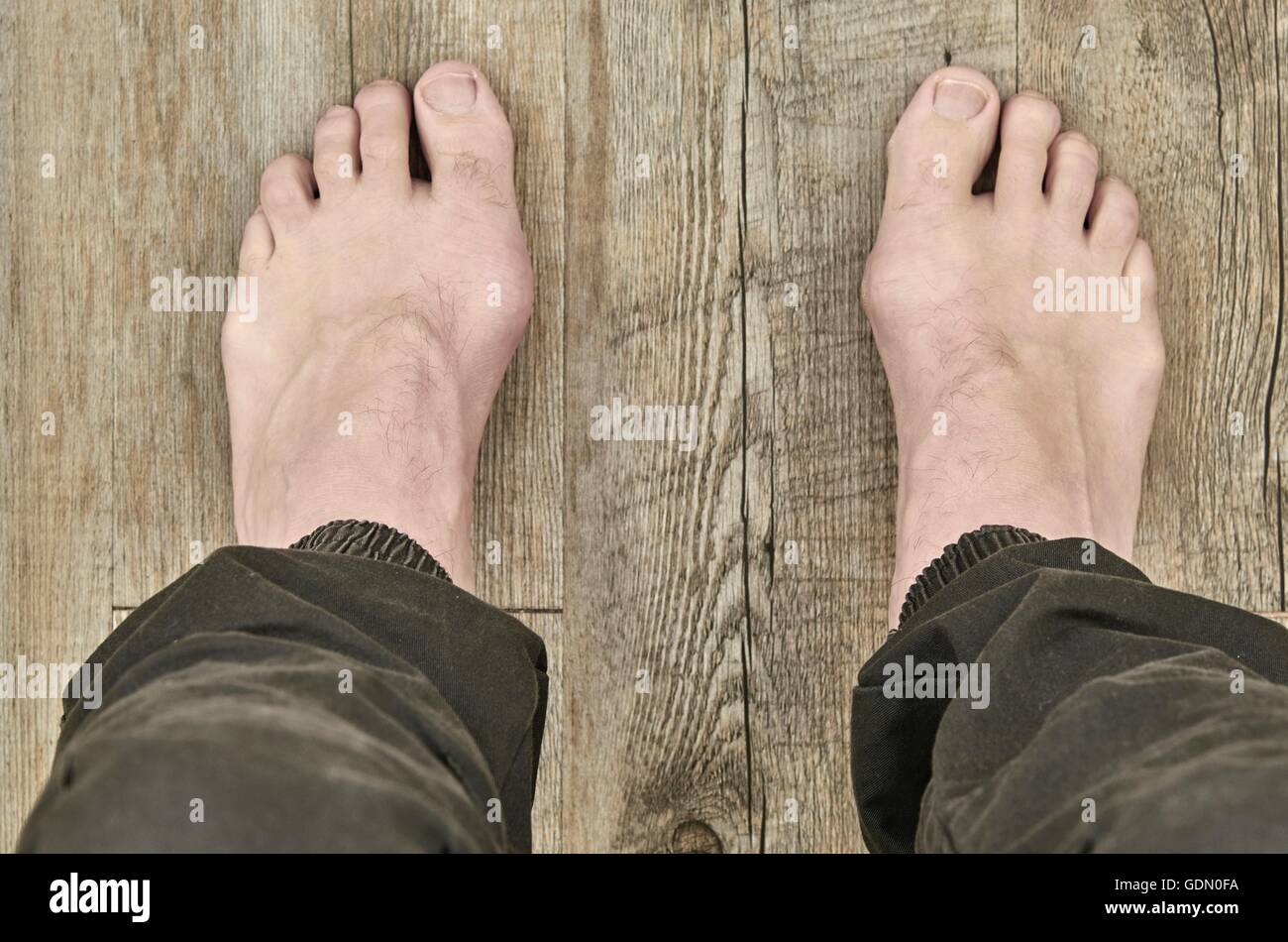A conceptual studio photo looking down at your feet Stock Photo - Alamy