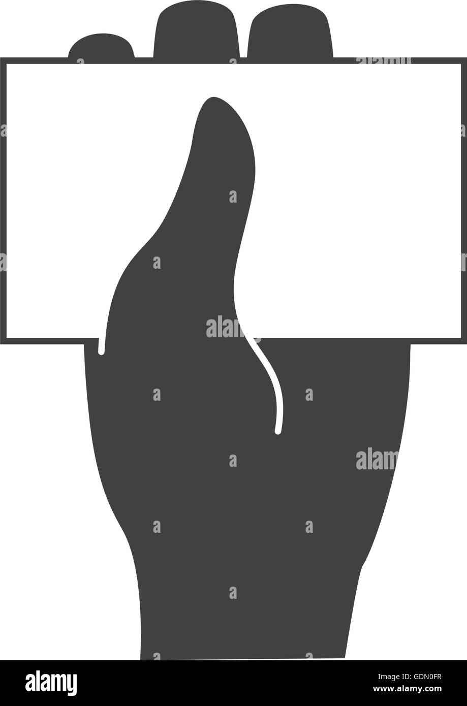 Business card hand icon vector illustration Stock Vector Image & Art ...