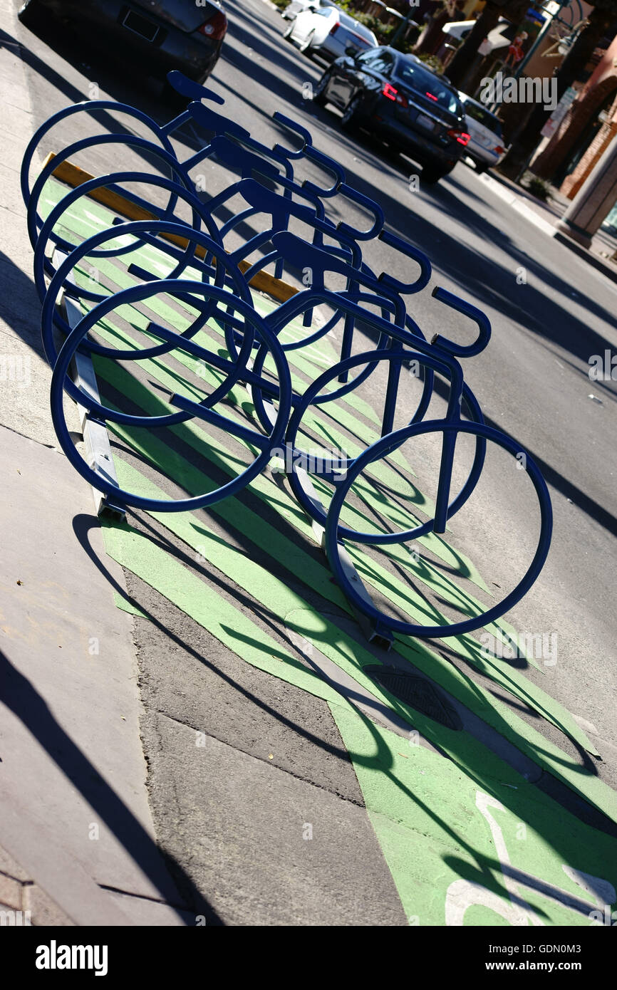 Abstract bike racks Stock Photo - Alamy